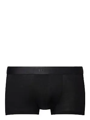 Sunspel Mid-rise Stretch-woven Trunks - Black