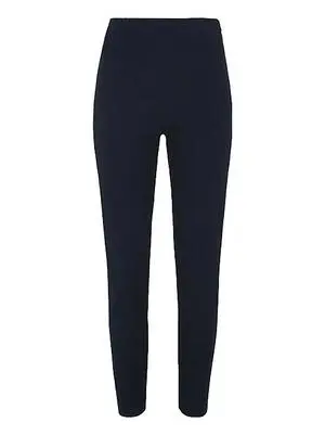 Whistles Slim Fit Stretch-cotton Trousers - Navy