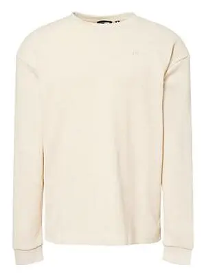 New Era Waffle Long-sleeve Cotton-blend T-shirt - Cream