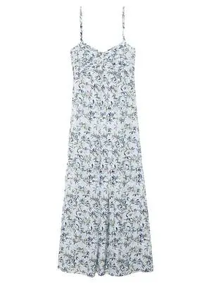 Zadig&Voltaire Floral-print Woven Maxi Dress - Cloud