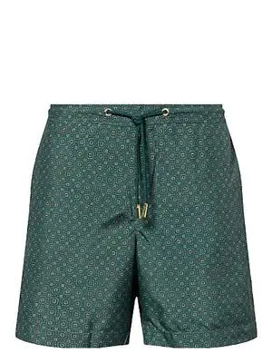 Orlebar Brown Bulldog Printed Swim Shorts - Tarragon Green
