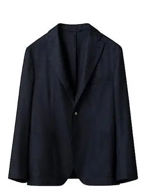 Eton Tailored-fit Wool Jacket - Navy Blue