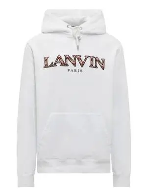 LANVIN Curb Lace Hoodie - White