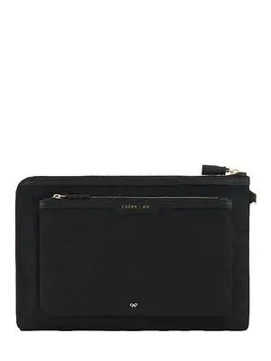 ANYA HINDMARCH Journey Essentials Woven Pouch - Black