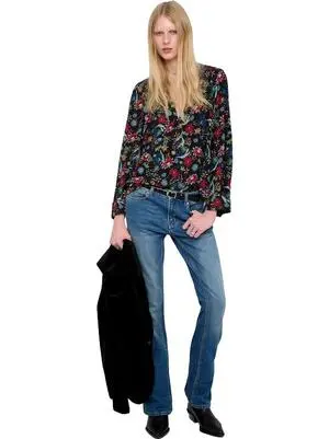 Zadig&Voltaire Printed Viscose Tunic - Natural