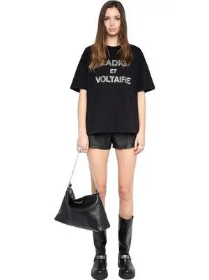 Zadig&Voltaire Tedda Rhinestone T-shirt - Black