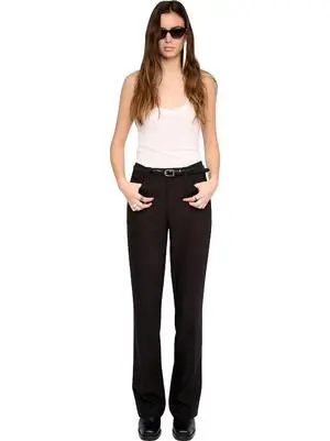 Zadig&Voltaire Tailored Trousers In Suiting Fabric - Black