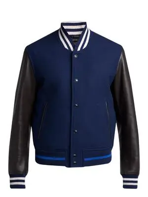 TOM FORD Varsity Bomber Jacket - Ocean Cave
