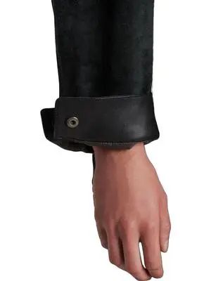 TOM FORD Brushed Suede Bomber Jacket - Shadow