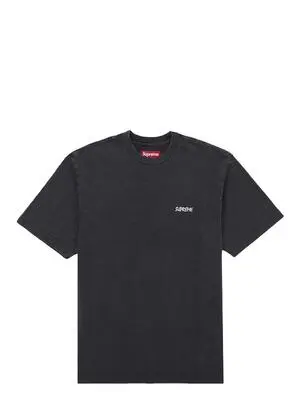 Supreme Washed Short Sleeve Top - Black