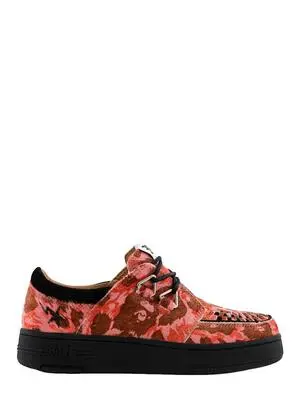 A BATHING APE Creep Sta Leopard Camo Sneakers - Pink