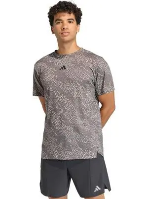 Adidas D4t Power Aop T-shirt - Charcoal / Beige