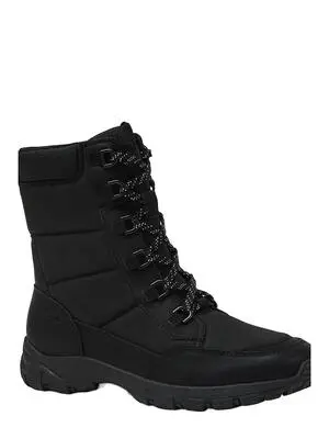 LANDS' END Expedition Trail Waterproof Lace-up Snow Boots - Black