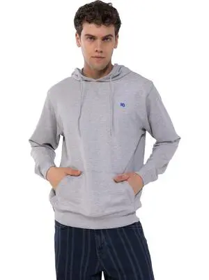 MEMBERS ONLY Pullover Hooded Sweatshirt - Heather Grey