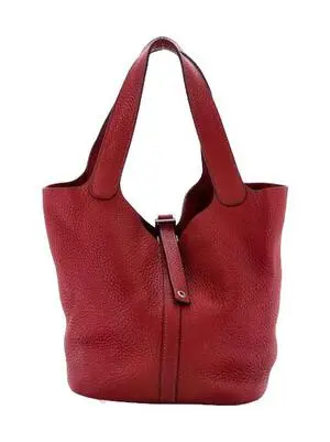 Hermès Picotin Lock Bag Clemence Mm - Red