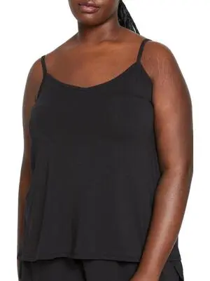 Universal Standard Natalie Jersey Camisole & Shorts Sleep Set - Black