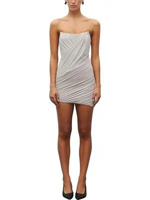 HEIRESS BEVERLY HILLS The Gathered Mini Dress - Grey