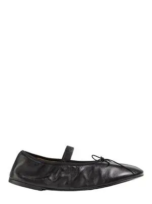 Proenza Schouler Leather Mary Jane Flats - Black