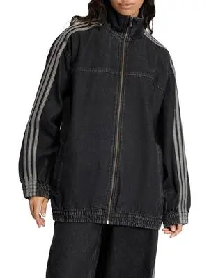 Adidas Originals By Alexander Wang Firebird Denim Track Jacket - True Black Denim