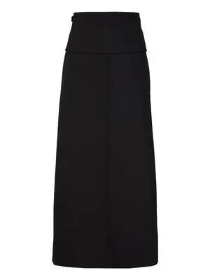 Proenza Schouler Wool-blend Twill Maxi Skirt - Black
