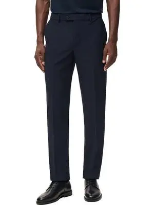 Mango Zurich Thermolite® Slim Fit Suit Trousers - Navy