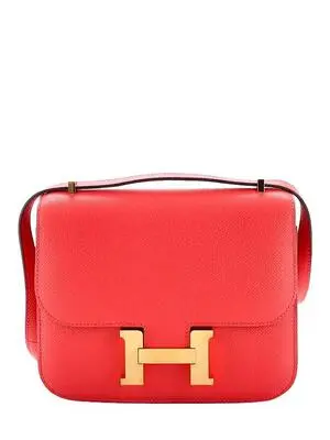 HERMES Hermès 18 Constance Bag Epsom - Red