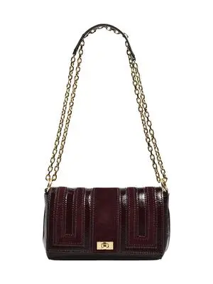 ANYA HINDMARCH Mortimer Paneled Crossbody Bag - Grape