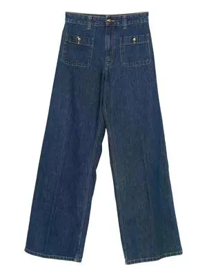 Sandro Wide Leg Jeans - Blue