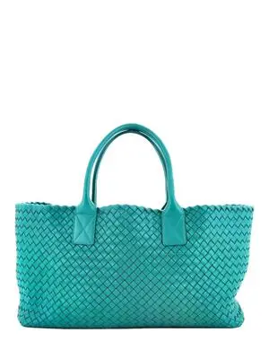 Bottega Veneta Cabat Intrecciato Nappa Medium Tote Bag - Green
