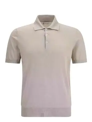 Brunello Cucinelli Short-sleeve Polo Shirt - Neutrals
