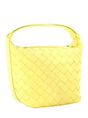 Bottega Veneta Wallace Intrecciato Nappa Mini Shoulder Bag - Yellow