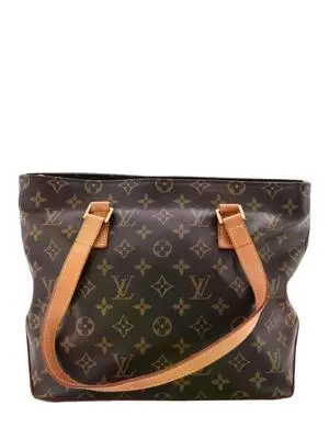 LOUIS VUITTON Cabas Piano Monogram Canvas Tote Bag - Brown