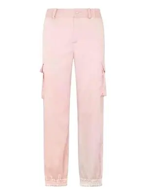 Philipp Plein Satin Patch-pocket Cargo Pants - Pink