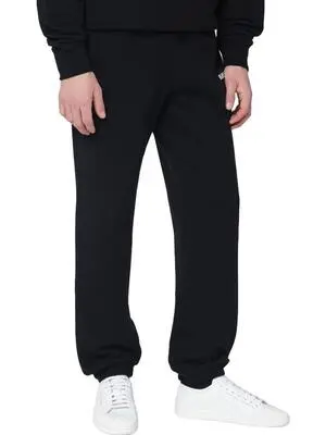 Burberry Jogging Trousers With Logo - Black