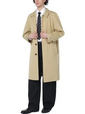 Burberry Cotton Overcoat - Beige