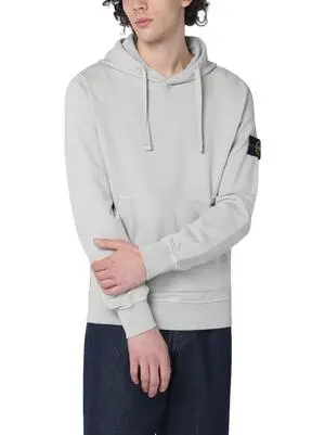 Stone Island Cotton Hoodie - Grey
