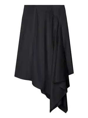AERON Asymmetric Hem Skirt - Black