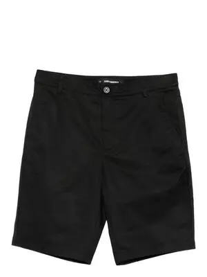 Karl Lagerfeld Cotton Chino Shorts - Black