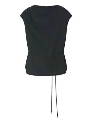 AERON Draped Tie-Detail Top
