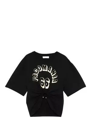 Rabanne Ring-detail T-shirt - Black