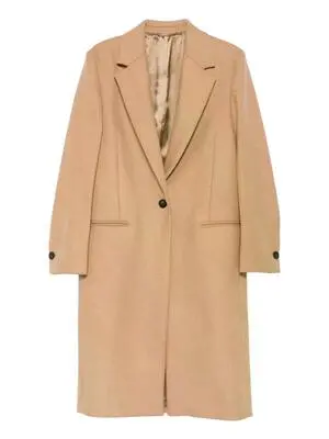 TOTEME Single-breasted Wool Coat - Brown
