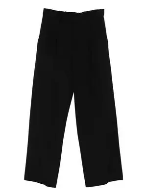 Attachment Pleated Trousers - Black