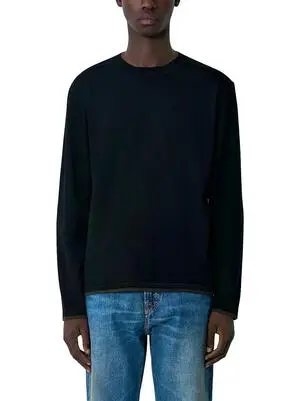 MARGARET HOWELL Crew-neck Wool Sweater - Black
