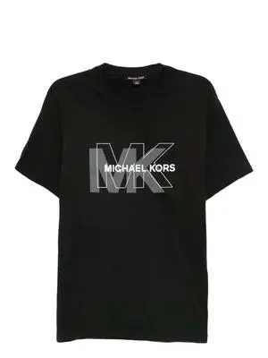 Michael Kors Logo-embossed T-shirt - Black