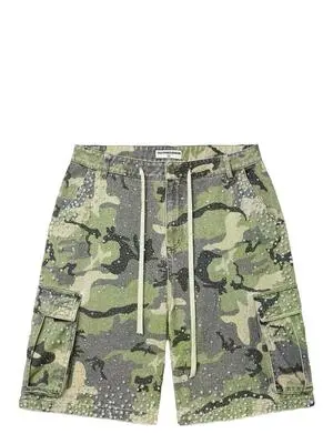 VALE FOREVER Camouflage Studded Chinos - Green