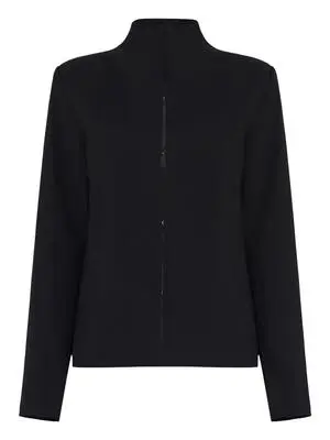 GLORIA COELHO High-neck Cardigan - Black