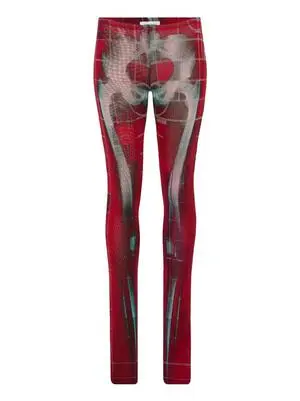 Jean Paul Gaultier Graphic-print Trousers - Red