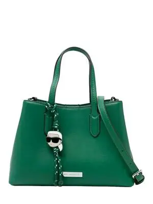 Karl Lagerfeld Ikon Smooth Small Tote Bag - Green