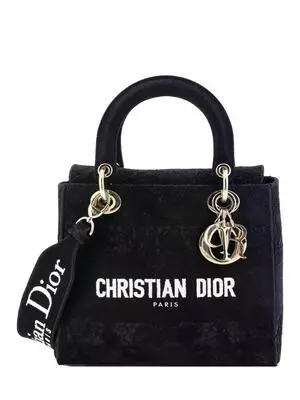 Dior Lady D-lite Medium Shoulder Bag - Black