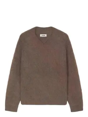 AERON Frank V-neck Sweater - Brown